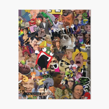 "Internet Memes Collage Collection" Art Board Print for Sale by Pink ...