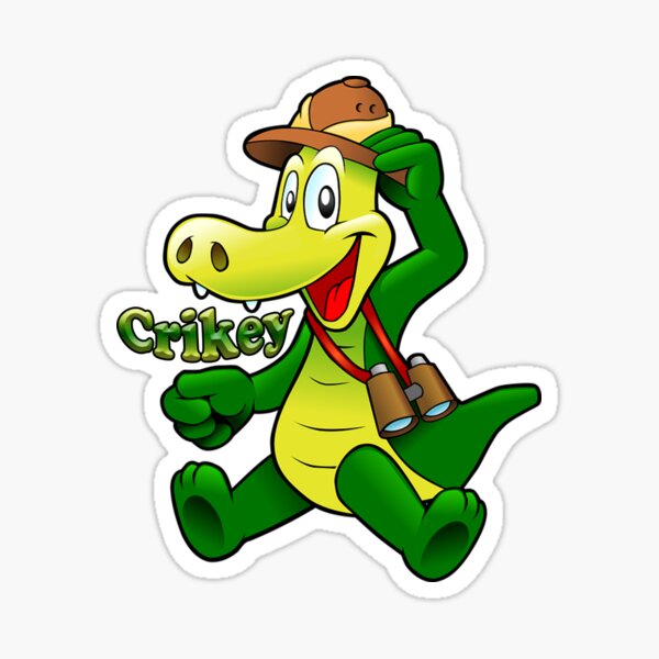 "CRIKEY" Sticker for Sale by Knotty-Signs | Redbubble
