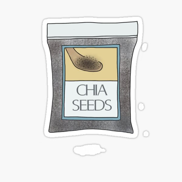 "Chia Seeds, Stickers, Healthy Meal, Fruit Shake, Diet Plan" Sticker by ...