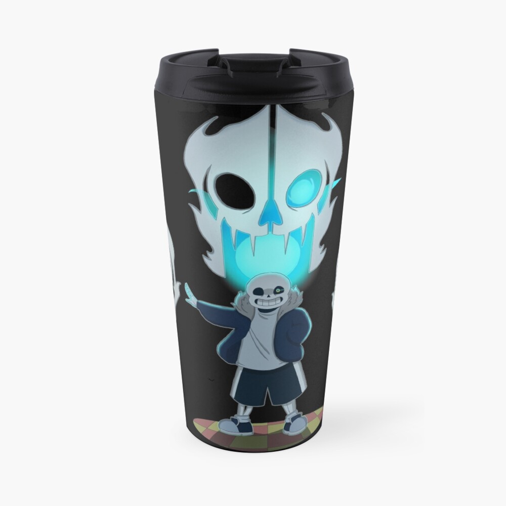 "Undertale - Sans and Gasterblaster" Travel Mug by birbdoll | Redbubble