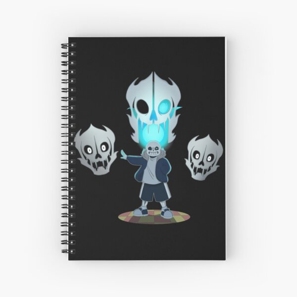 "Undertale - Sans and Gasterblaster" Spiral Notebook for Sale by ...