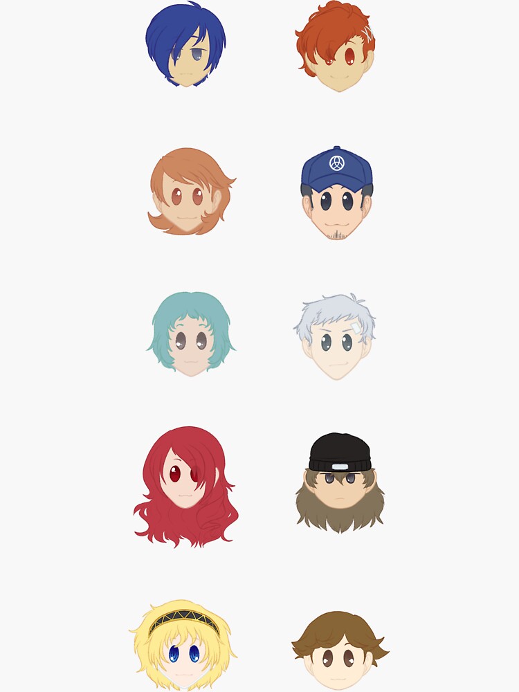"Persona 3 SEES Set" Sticker for Sale by jay-sketchin | Redbubble