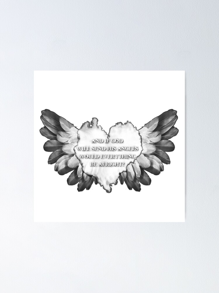 "U2 if god will send his angels" Poster for Sale by clad63 | Redbubble