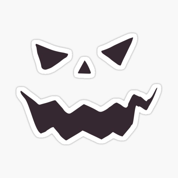 "Spooky Halloween face, Scary Face Expression" Sticker for Sale by MMH ...