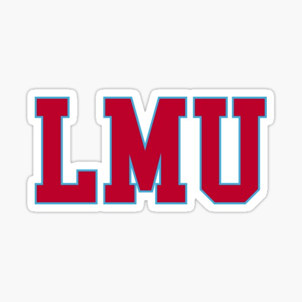 "lmu - college font" Sticker for Sale by scollegestuff | Redbubble