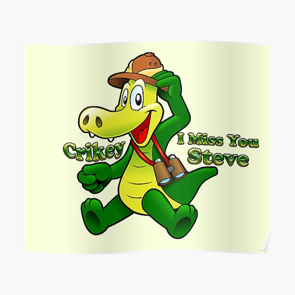 "CRIKEY" Poster by Knotty-Signs | Redbubble