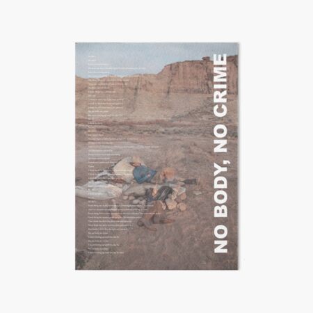 "No Body No Crime Taylor Swift Poster" Art Board Print for Sale by ...