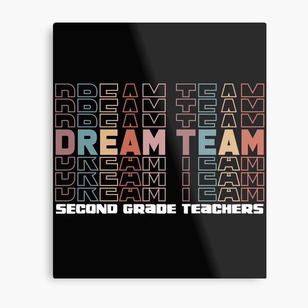 Lámina metálica «Dream Team Maestro de segundo grado, Maestros de ...