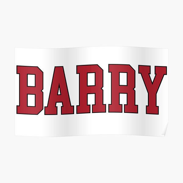 "barry university - college font" Poster for Sale by scollegestuff ...