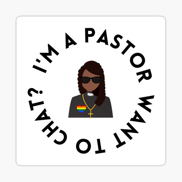 "I'm a Pastor - BIPOC, black curly, femme" Sticker for Sale by ...