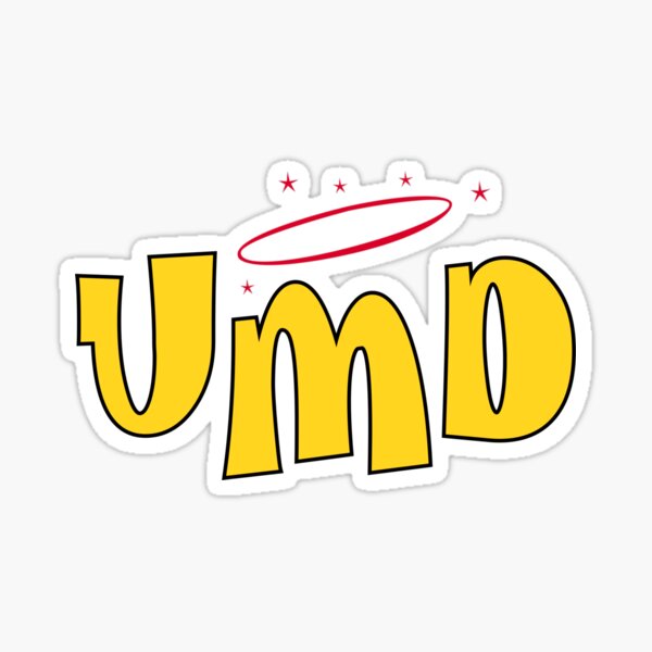 "umd - bratz font" Sticker for Sale by scollegestuff | Redbubble