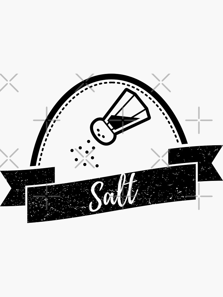 "Salt Kitchen Label" Sticker for Sale by GoodThingsOnly | Redbubble