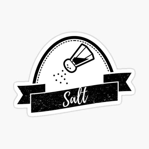 "Salt Kitchen Label" Sticker for Sale by GoodThingsOnly | Redbubble
