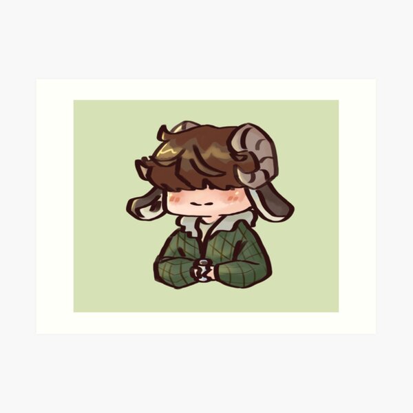 "Chibi Character Tubbo Holding Hot Chocolate l Dsmp Mcyt " Art Print ...
