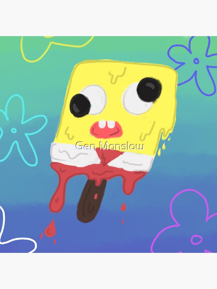 "SpongePop" Sticker for Sale by gem001 | Redbubble