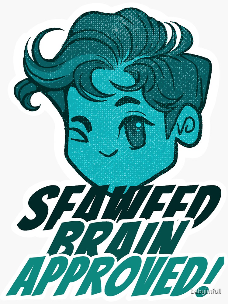 "Percy Jackson - Seaweed Brain Approved!" Sticker for Sale by ...