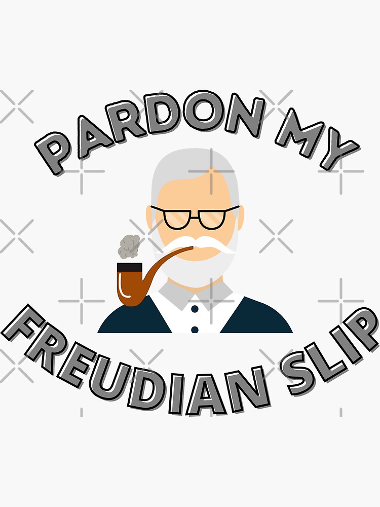 "Freudian Slip" Sticker for Sale by RedJacq | Redbubble