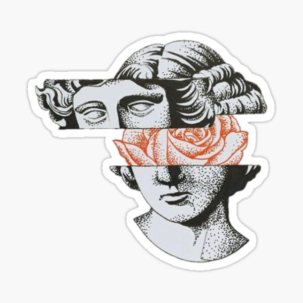 "Greek God Sculpture" Sticker for Sale by dualogy | Redbubble