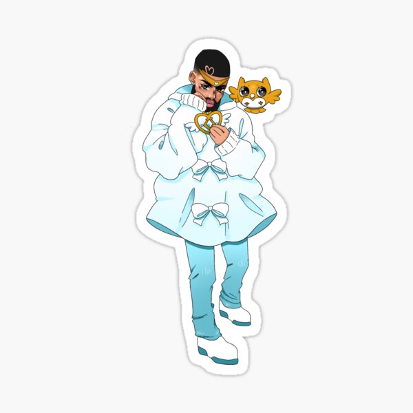"bbl drake " Sticker by doubutsunomani | Redbubble