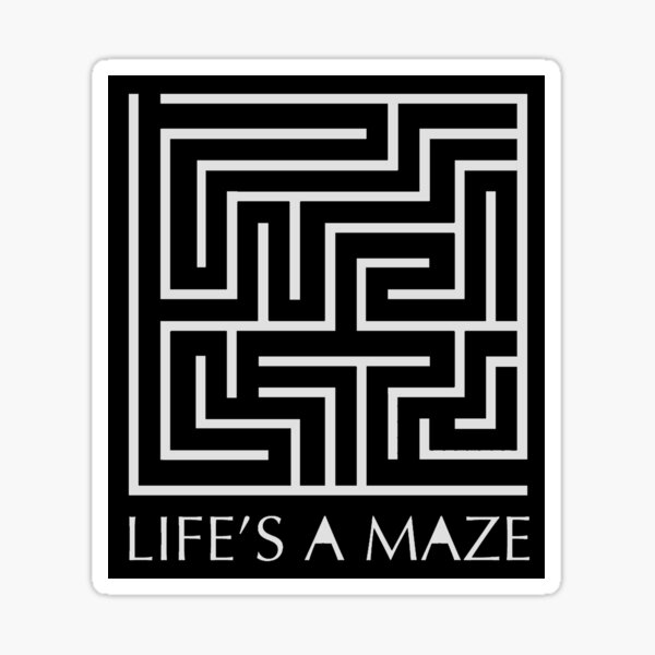 "Life Is A Maze Puzzle" Sticker for Sale by Shadowlight21 | Redbubble
