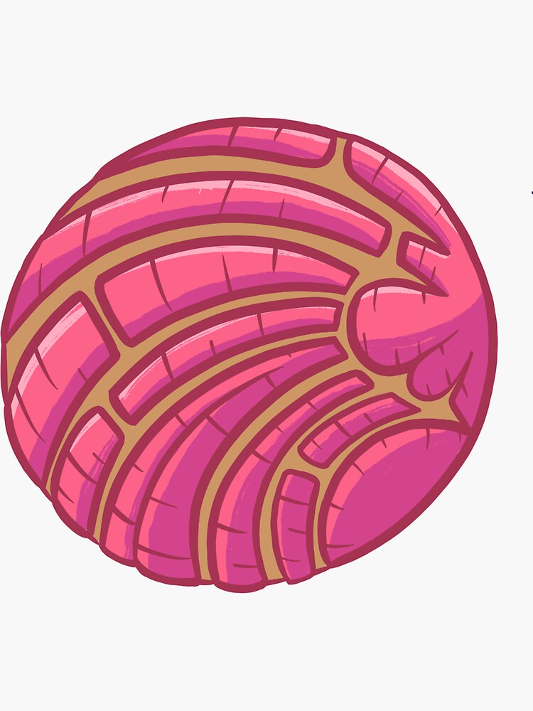 "Pink Concha" Sticker for Sale by PhanyBun | Redbubble