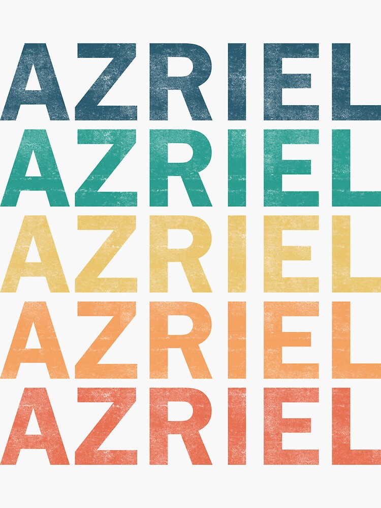 Pegatina «Camiseta con nombre de Azriel - Camiseta de artículo de ...