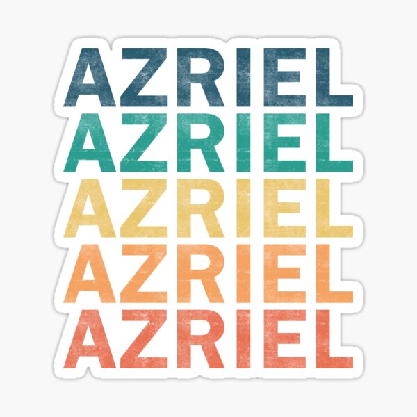 Pegatina «Camiseta con nombre de Azriel - Camiseta de artículo de ...