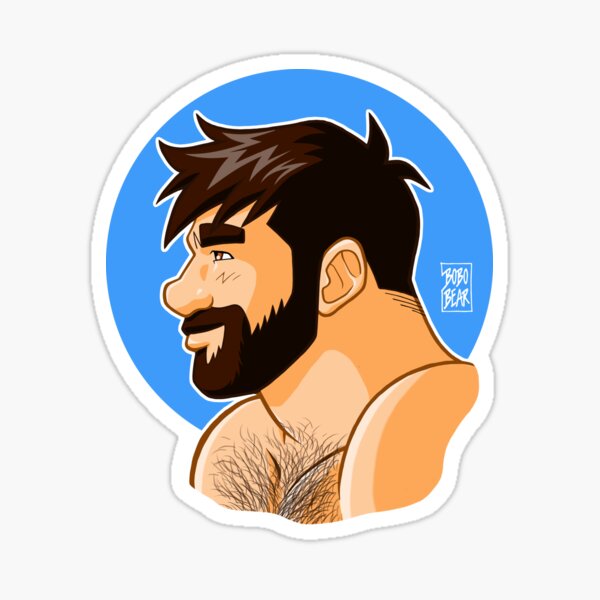 "ADAM PORTRAIT - PROFILE" Sticker for Sale by bobobear | Redbubble