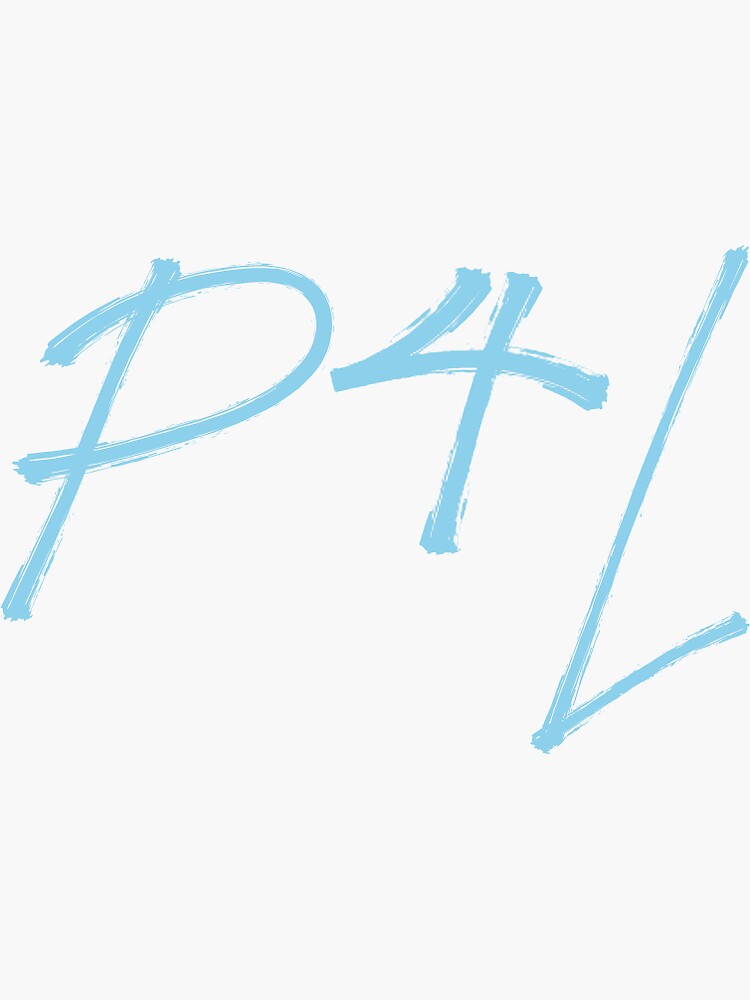 "P4L" Sticker for Sale by karenna-musc | Redbubble