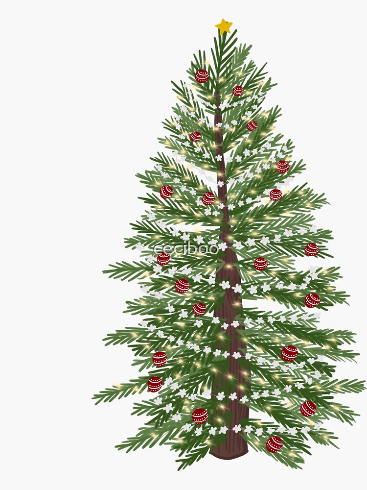 "O Tannenbaum" Sticker for Sale by ceciboo | Redbubble