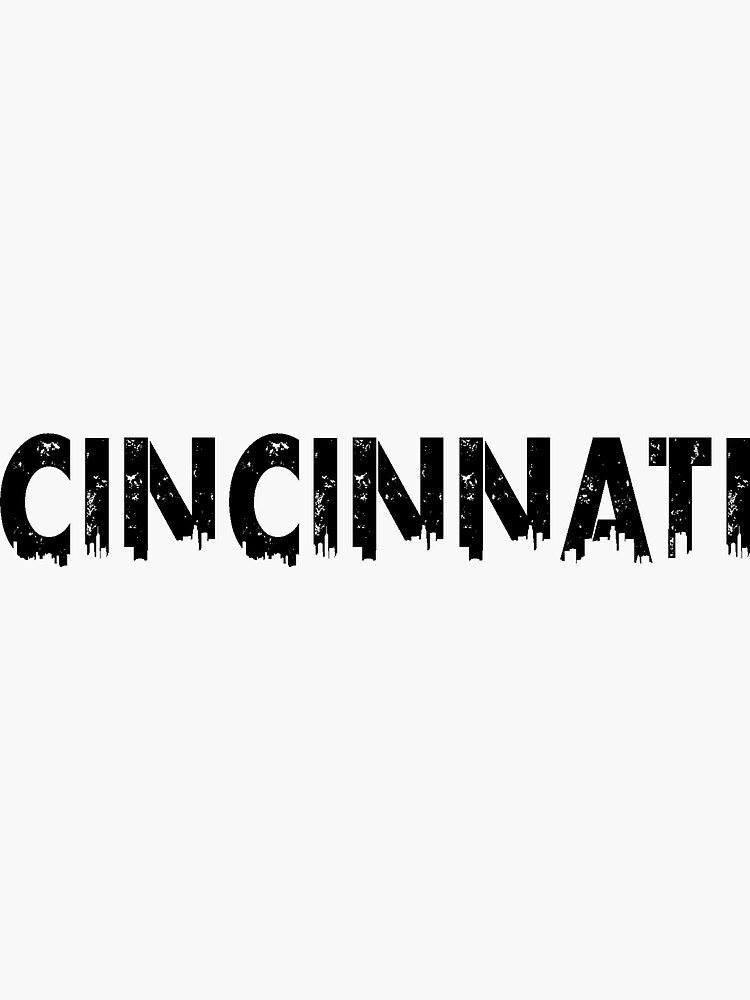 "Cincinnati" Sticker by cficker | Redbubble