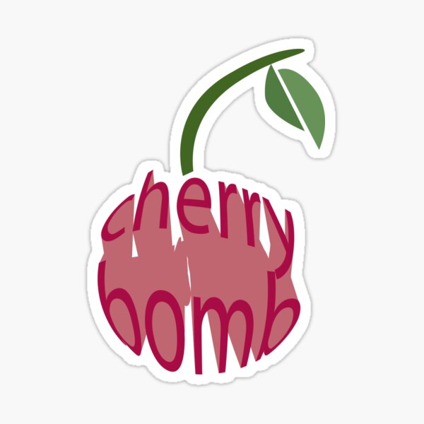 "cherry bomb" Sticker for Sale by marinicole | Redbubble