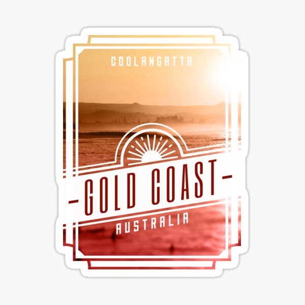 "Coolangatta Gold Coast AU" Sticker for Sale by TamGustam | Redbubble