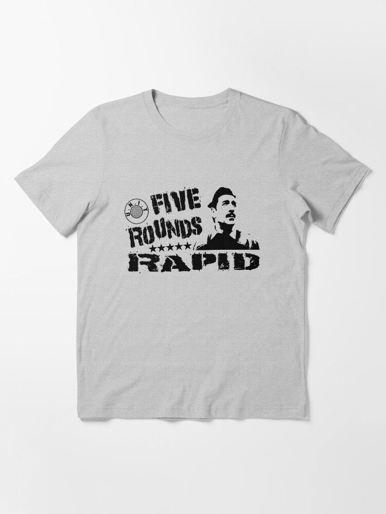 "Five Rounds Rapid" T-shirt for Sale by Towerjunkie | Redbubble | the ...