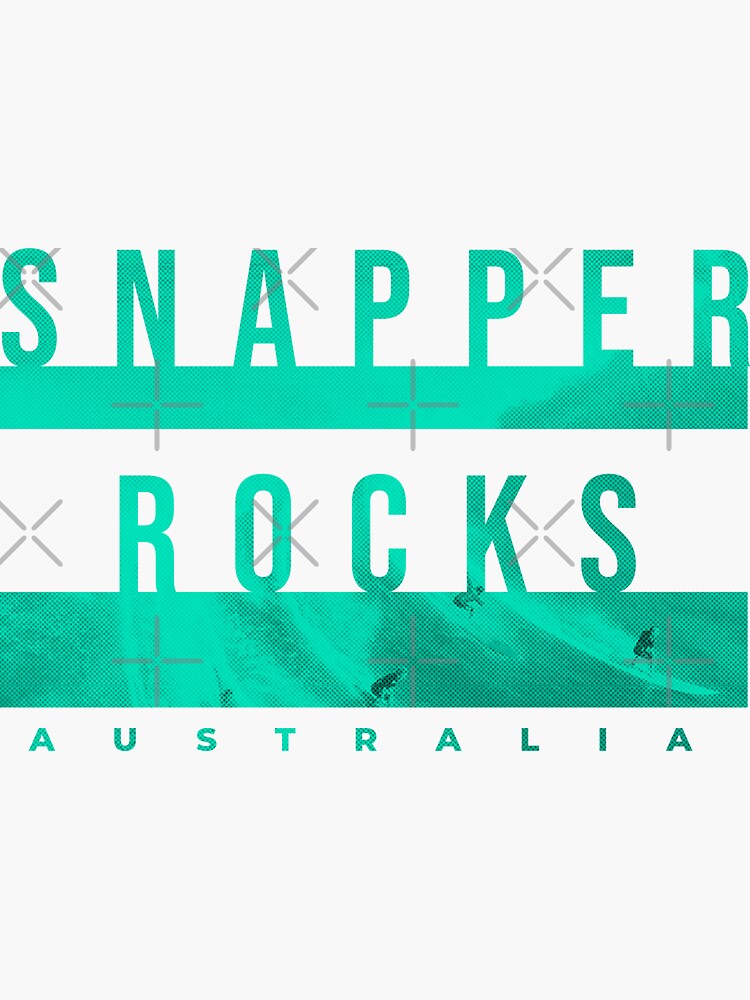 "Snapper Rocks Queensland AU" Sticker for Sale by TamGustam | Redbubble