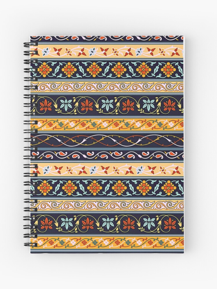 "Middle eastern decorative Border" Spiral Notebook for Sale by ...