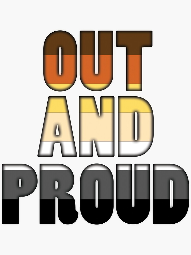 "Out and Proud bear" Sticker for Sale by trans-intransit | Redbubble