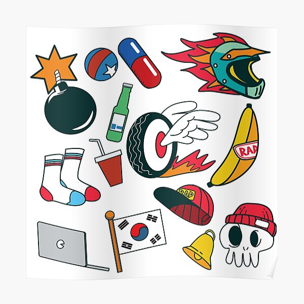 "RADICAL STICKER" Poster by anggrilukman | Redbubble