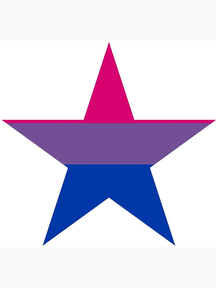 "BISEXUAL PRIDE FLAG - STAR SHAPE" Art Print by seren0 | Redbubble
