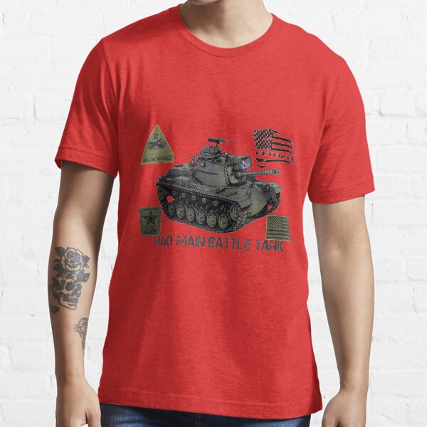 "Patton M60 Tank 2nd Armored Division Hell On Wheels" T-shirt for Sale ...