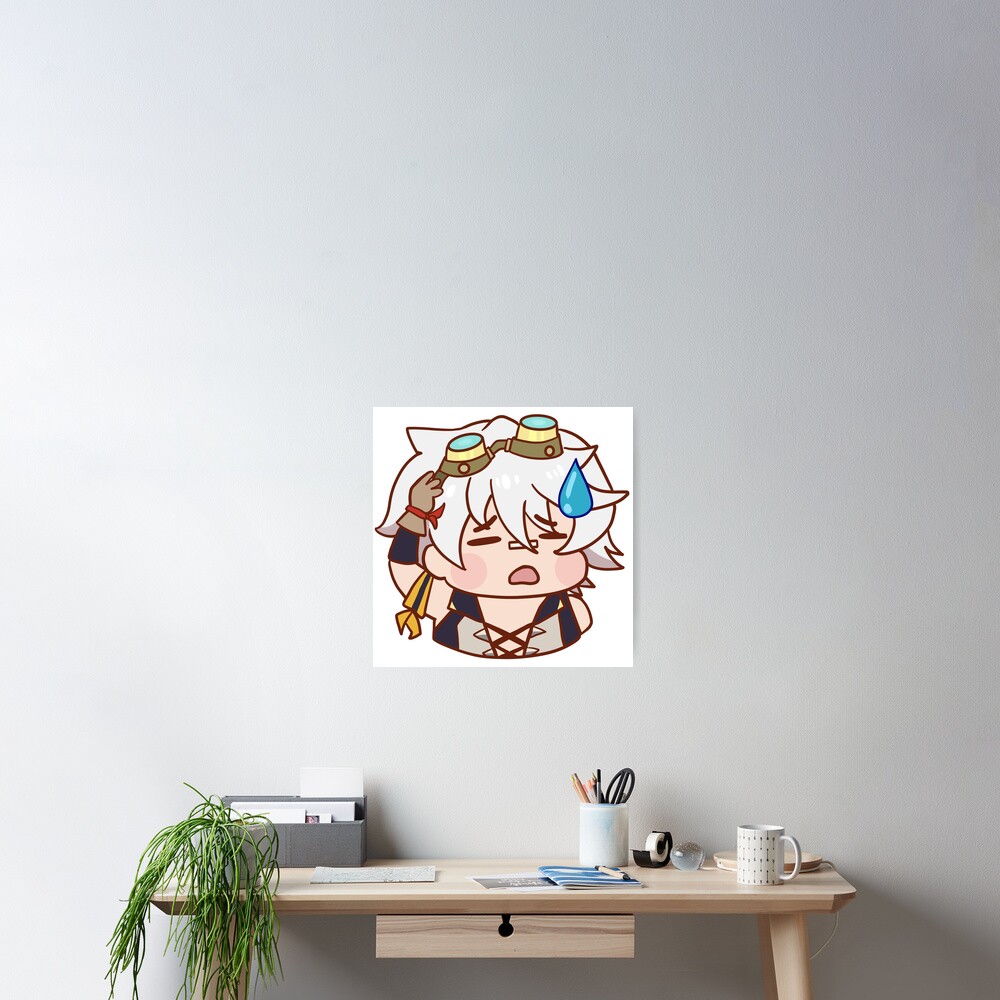 "Genshin Impact Chibi Bennett Emote" Poster von Shallala | Redbubble