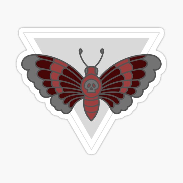 "Gothra - goth moth" Sticker for Sale by MotherOfBears | Redbubble