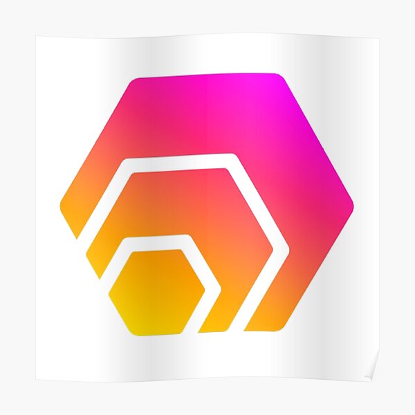 "HEX Crypto Hexagon." Poster for Sale by Issnt | Redbubble