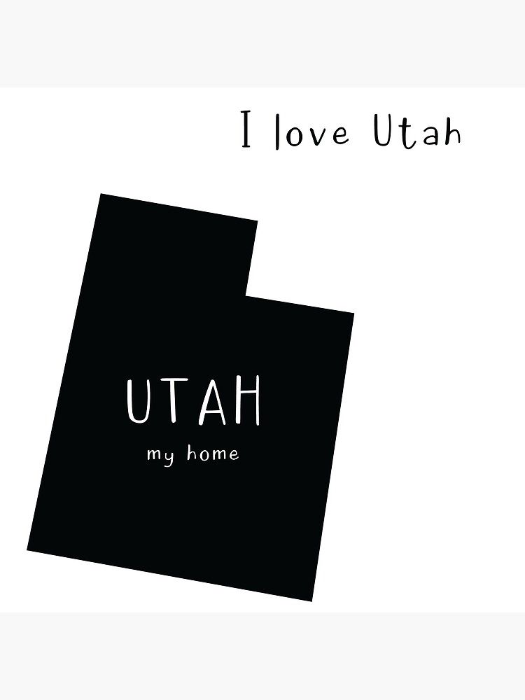 "Utah state sticker pack" Poster for Sale by latteeeeeeee | Redbubble