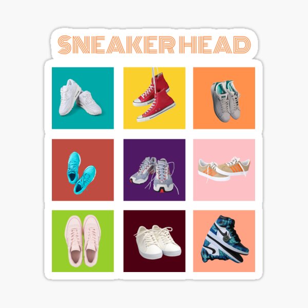 "Sneaker Head " Sticker by NekeshaRufus | Redbubble