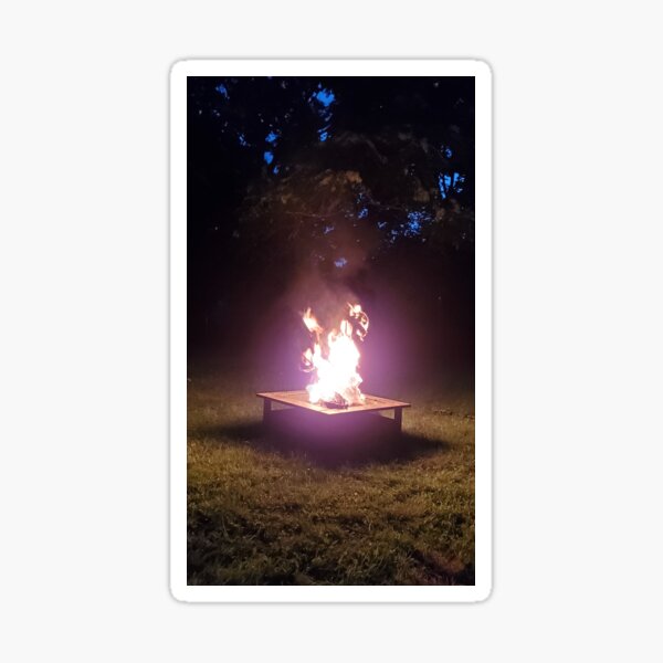 "Firery Firepit" Sticker for Sale by Photosunsqueen | Redbubble
