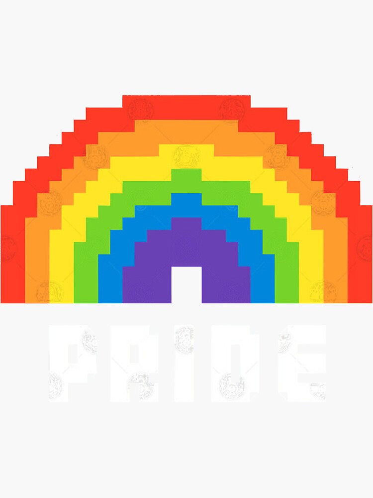 "8-Bit Rainbow Pride " Sticker for Sale by zcarnahiba | Redbubble