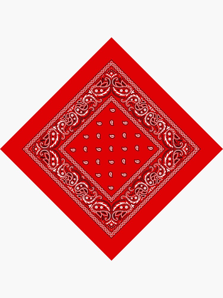 "Red Bandana" Sticker for Sale by Harris Neill | Redbubble