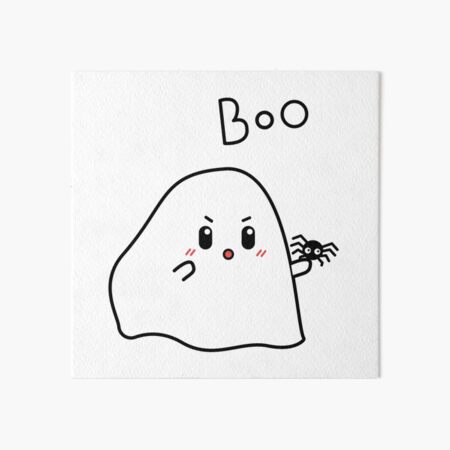 "Cute Ghost Digital Art " Art Board Print by GinaArtHut | Redbubble