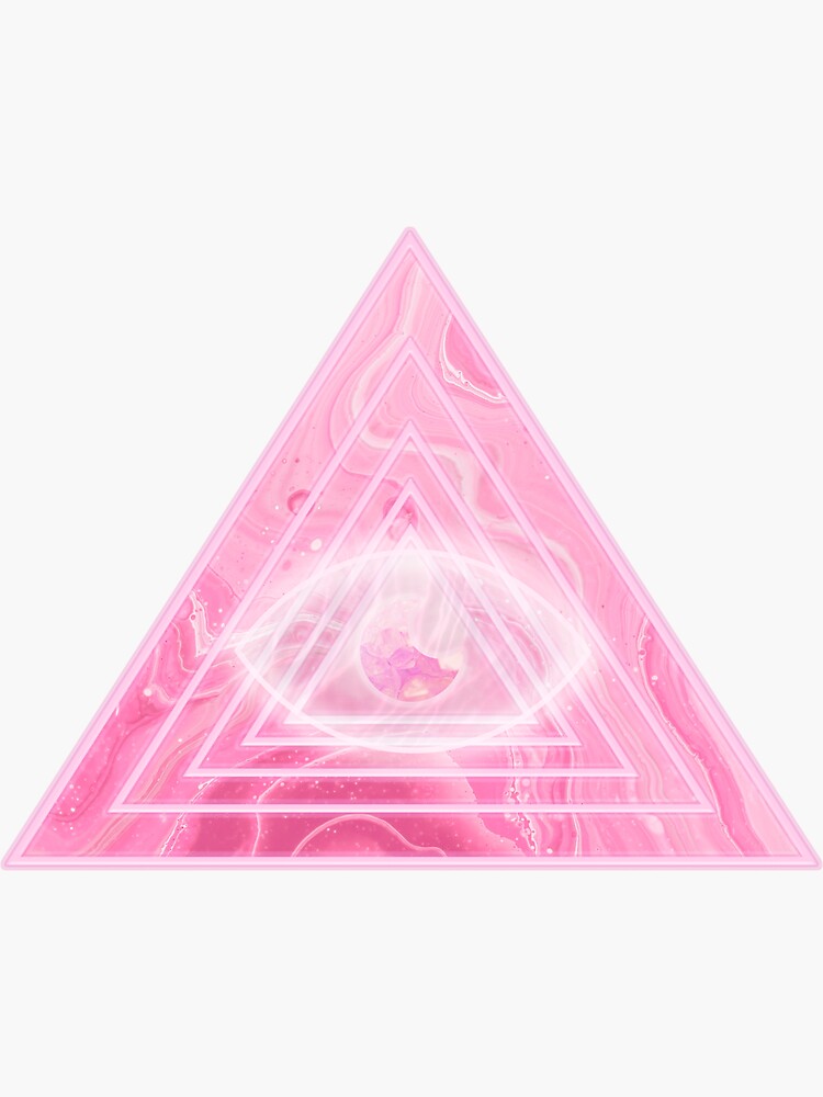 "Pink Fantasy Illuminati Symbol" Sticker for Sale by ColtonParmley ...